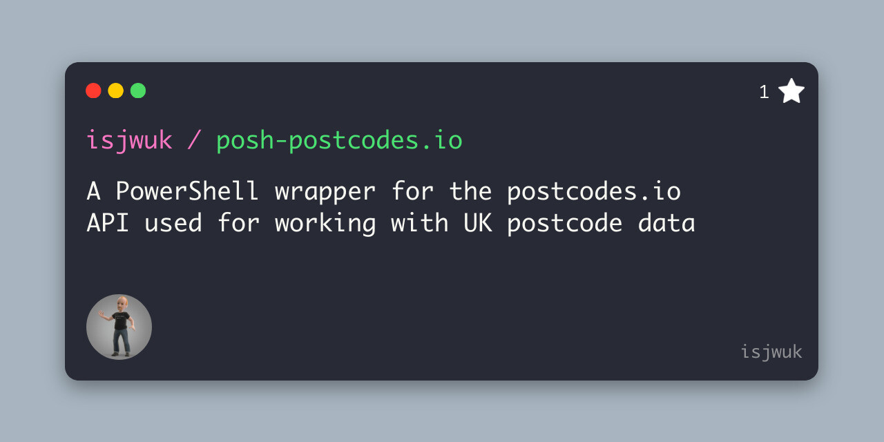 Posh-Postcodes.io | IT Should Just Work